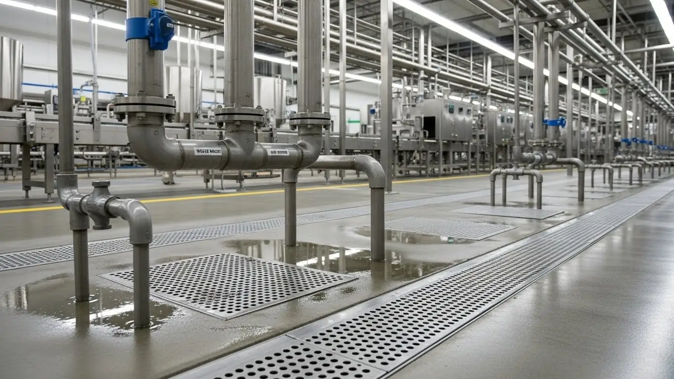 Food and Beverage Factory Drain System | Drainage Solutions - MEA